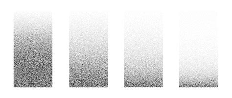 Premium Vector Set Of Fading Rectangular Gradients Black Dotted