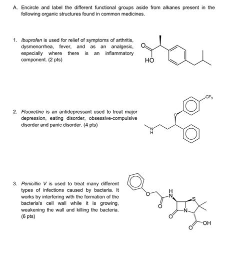 Ibuprofen Functional Groups