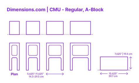 Concrete Wall Cmu Dimensions And Drawings