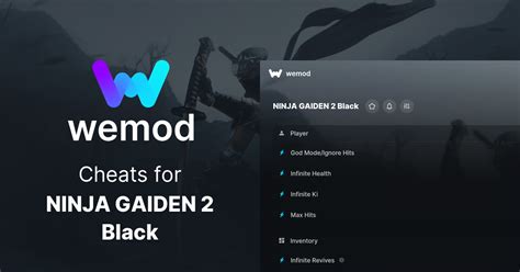 Ninja Gaiden 2 Black Cheats And Trainers For Pc Wemod