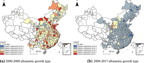 Distribution Of Allometric Growth Types Of Economic Scale And Carbon Download Scientific