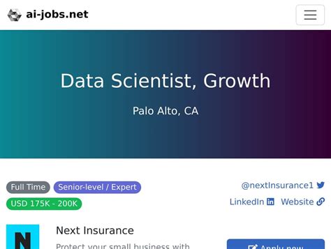 Hiring Data Scientist Growth In Palo Alto Ca Raimljobs