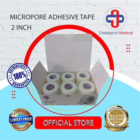 Micropore Adhesive Tape 2 Inch X 10 Yd 5 Cm X 9 14 M 6 Pcs Shopee