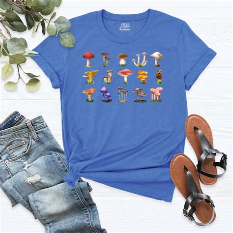 Mushroom Shirt Aesthetic Mushroom Tshirt Botanical Shirt Cottagecore