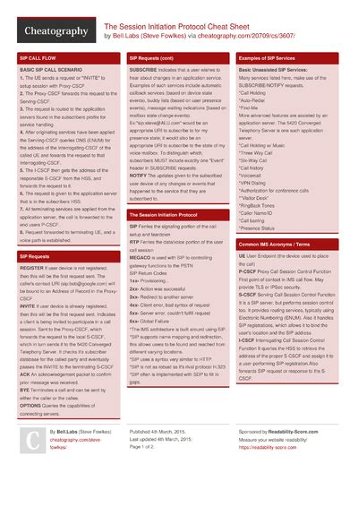 7 Voip Cheat Sheets Cheat Sheets For Every Occasion