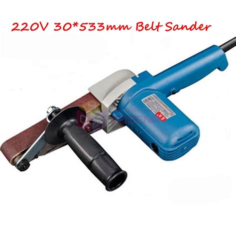 220v 가변 속도 30533mm 벨트 샌더 550w 높은 전원 나무 벨트 샌더 유리 종이 그라인더 폴리 셔전기사포