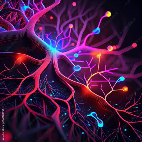 Artificial Intelligence Microchip And Neural Connections Generated