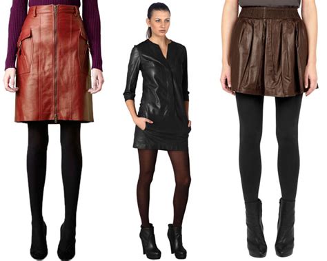 Three Hosiery Styles For Winter Leather Jacket