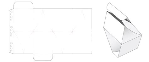 포장 상자 다이 컷 템플릿 디자인 무늬 Png 일러스트 및 벡터 에 대한 무료 다운로드 Pngtree