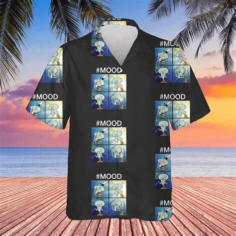 Spongebobb Squarepants Squidward Mood Meme Hawaiians Sold By Diegoandrade Sku 341267284