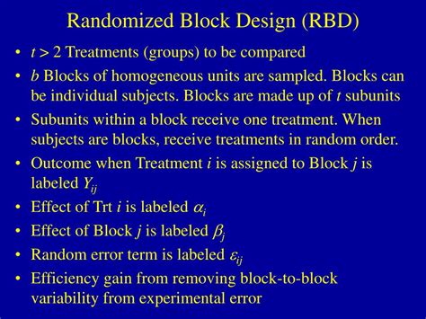 PPT Randomized Block Design PowerPoint Presentation Free Download ID