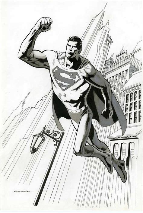 Kevin Nowlan Superman Commission 2 In Wallace Harrington S Superman