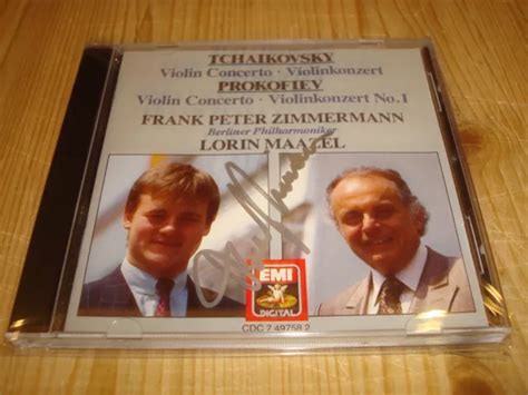 Signed Frank Peter Zimmermann Tchaikovsky Prokofiev Violin Concertos
