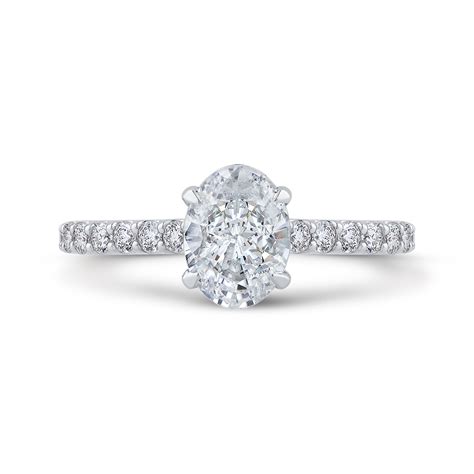 Ladys White 14 Karat Engagement Ring Welling And Co Jewelers