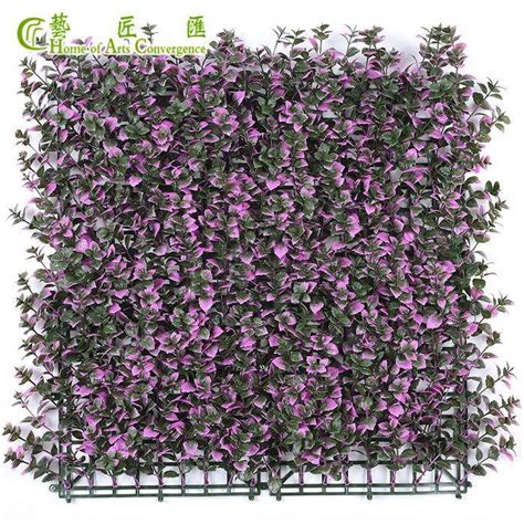 China Purple Artificial Grass Wall Landscaping Suppliers Manufacturers Factory Customized