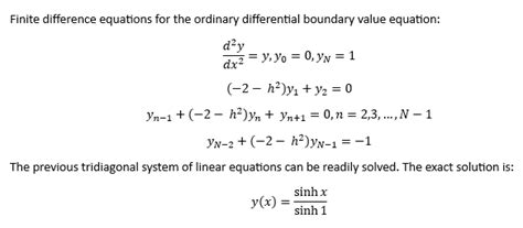 Finite Difference Method For Solving Second Order Ordinary Differential Equations By James Pate