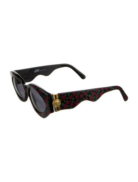 Versace Square Tinted Sunglasses Black Sunglasses Accessories