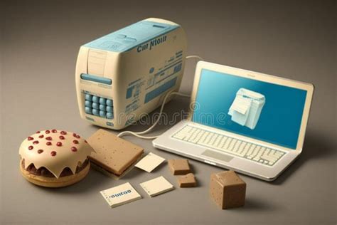 Concept Of The Future Of E Commerce And Online Shopping Ai Generated Stock Illustration