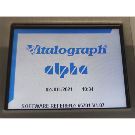 Spirometry Unit Vitalograph Model 6000