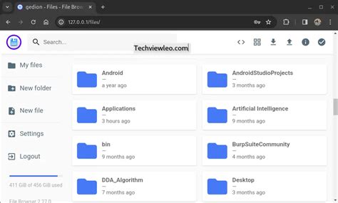 File Browser Using Linux File Manager On Web Browser Cloudspinx