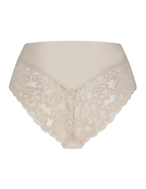 Ten Cate Secrets Lace Brazilian High Waist Almond