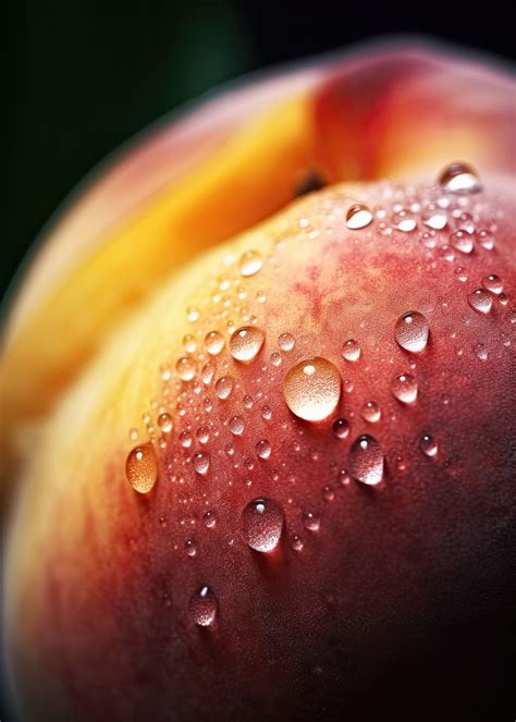 A Juicy Peach Poster By Mitoka Displate