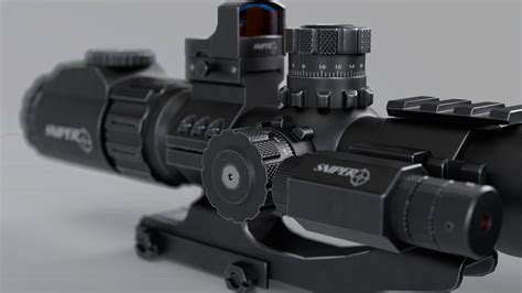 Artstation Sniper St1 4x28 Rifle Scope Midpoly