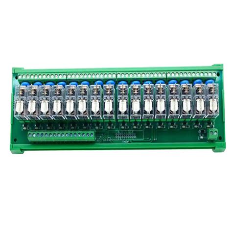 16 Channel 1 SPDT DIN Rail Mount OMRON G2R 24V 16A DC AC Interface