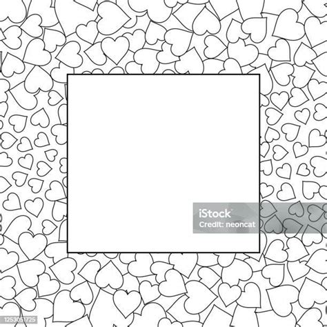 텍스트프레임이 있는 하트의 배경입니다 벡터 일러스트레이션 가능성에 대한 스톡 벡터 아트 및 기타 이미지 가능성 건설 프레임 검은색 Istock