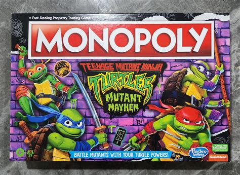 Monopoly Teenage Mutant Ninja Turtles Mutant Mayhem Edition Hobbies