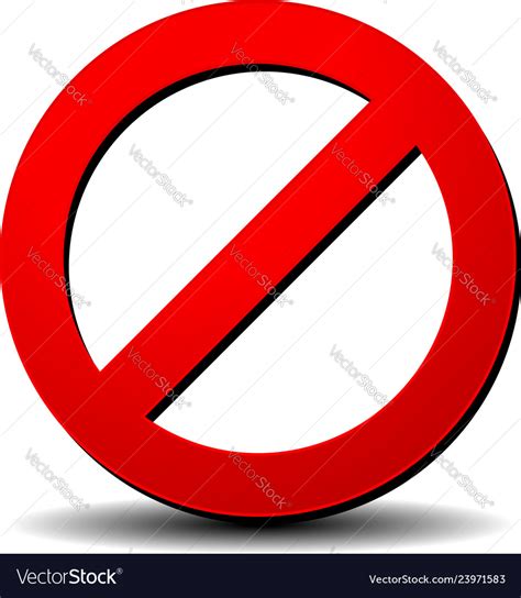 Red Road Sign Stop Clip Art On White Royalty Free Vector