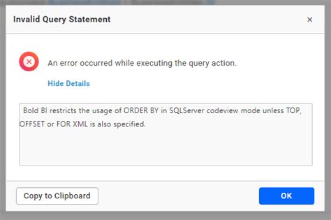 how to resolve the restriction on using order by in sql server code