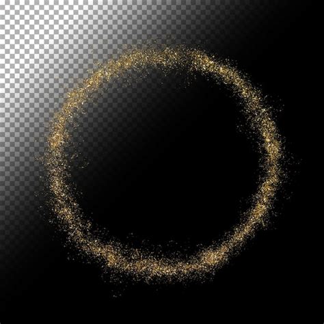 Premium Psd Glitter Gold Frame And Abstract Decoration