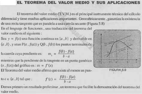 EL TEOREMA DEL VALOR MEDIO Y SUS APLICACIONES EJERCICIOS RESUELTOS PDF