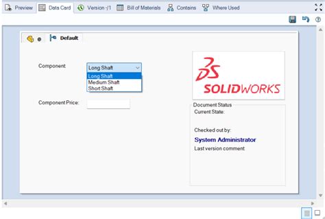 Input Formula Examples In Solidworks Pdm
