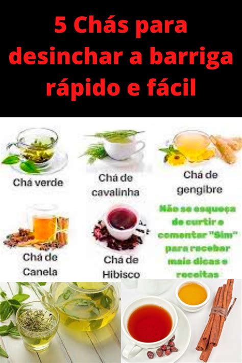 5 Chá Para Desinchar A Sua Barriga Fácil E Rápido Cha Para Emagrecer