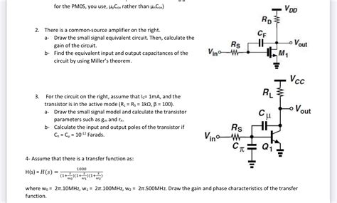Solved for the PMOS you use μpCox rather than μnCox Chegg com
