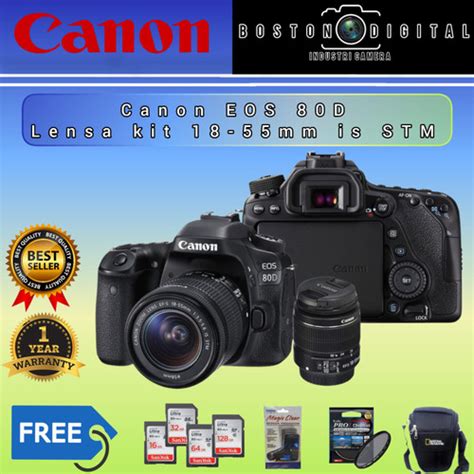 Jual CANON EOS 80D KIT 18-55MM IS STM / CANON 80D KIT 18-55MM IS STM ...