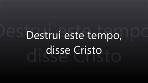 Destruí este templo disse Cristo Acordes Chordify