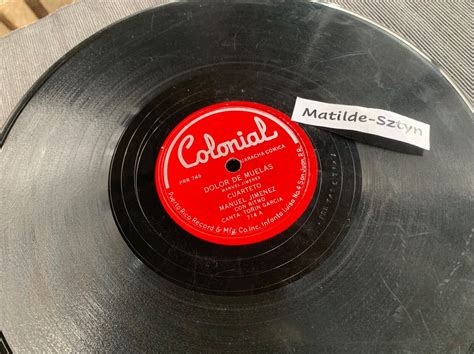 MANUEL JIMENEZ Dolor De Muelas Colonial Puerto Rico 10 78 RPM Latin