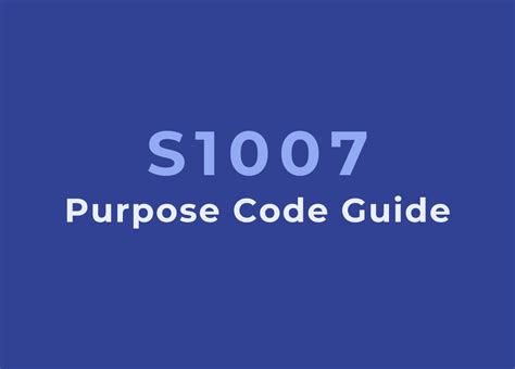 What Is Purpose Code And Why Is It Required