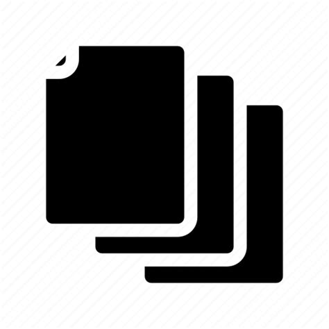 File Duplicate Copy Clone Document Icon Download On Iconfinder