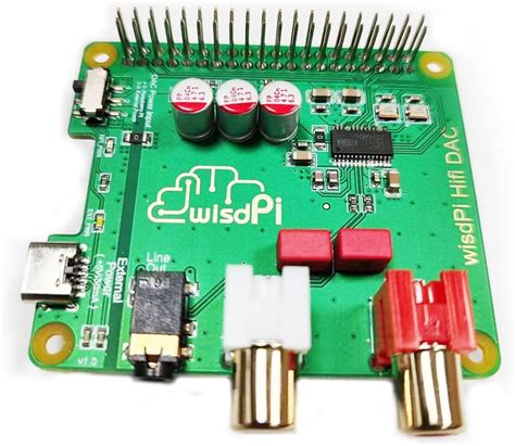 Raspberry Pi HiFi DAC HAT Audio Card Expansion Board For Raspberry Pi 4