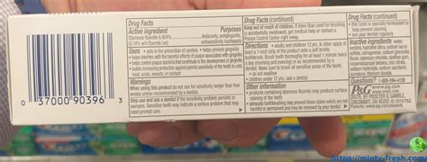 Crest Toothpaste Ingredients Detailed List Exposed