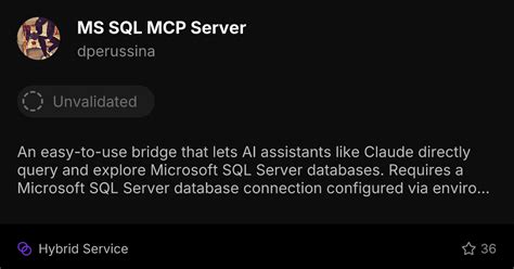 ms sql mcp server mcp servers · lobehub