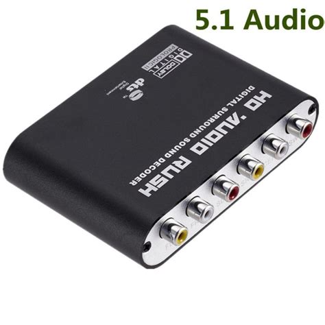 Top Ch Audio Decoder Spdif Coaxial To Rca Dts Ac Optical Digital