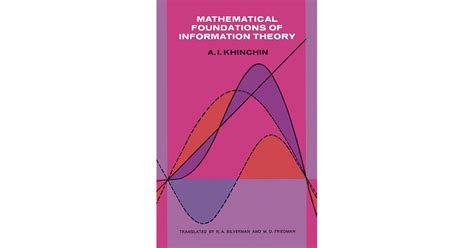 Mathematical Foundations Of Information Theory By Aleksandr Yakovlevich