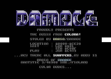 CSDb The Musix From Colora By Damage 1989