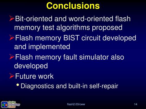Ppt Flash Memory Built In Self Test Using March Like Algorithms