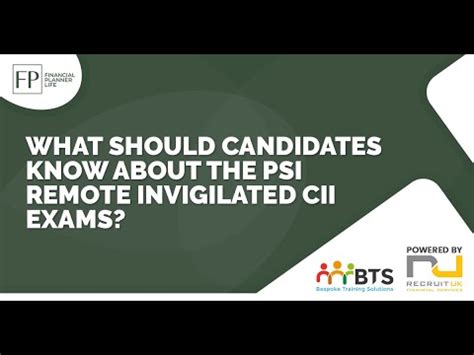 What You Should Know About PSI Remote Invigilated CII R0 Exams In 2021 YouTube
